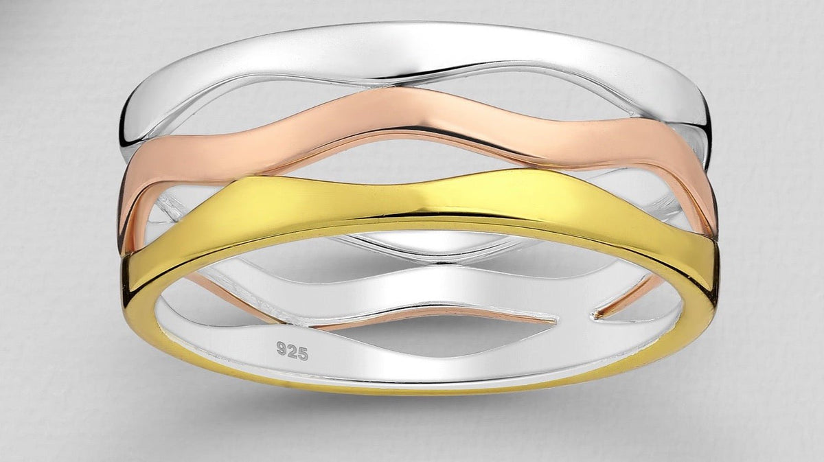Modern Banded Trinity Ring - Regarde Jewellers